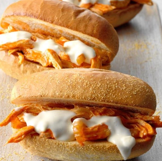 Buffalo Chicken Sandwiches – Baller Mom Kitchen